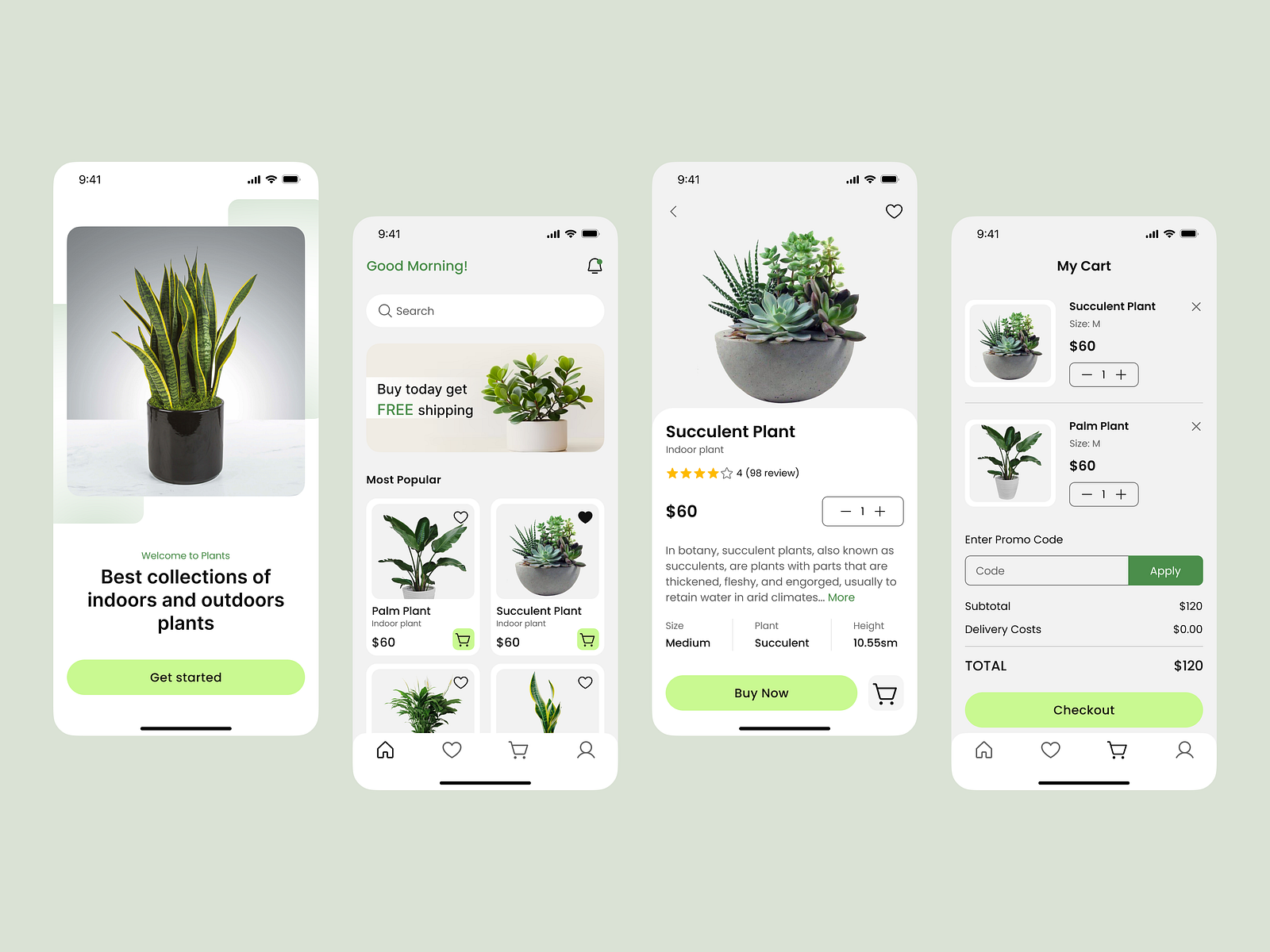 Plant shop app by Rima on Dribbble