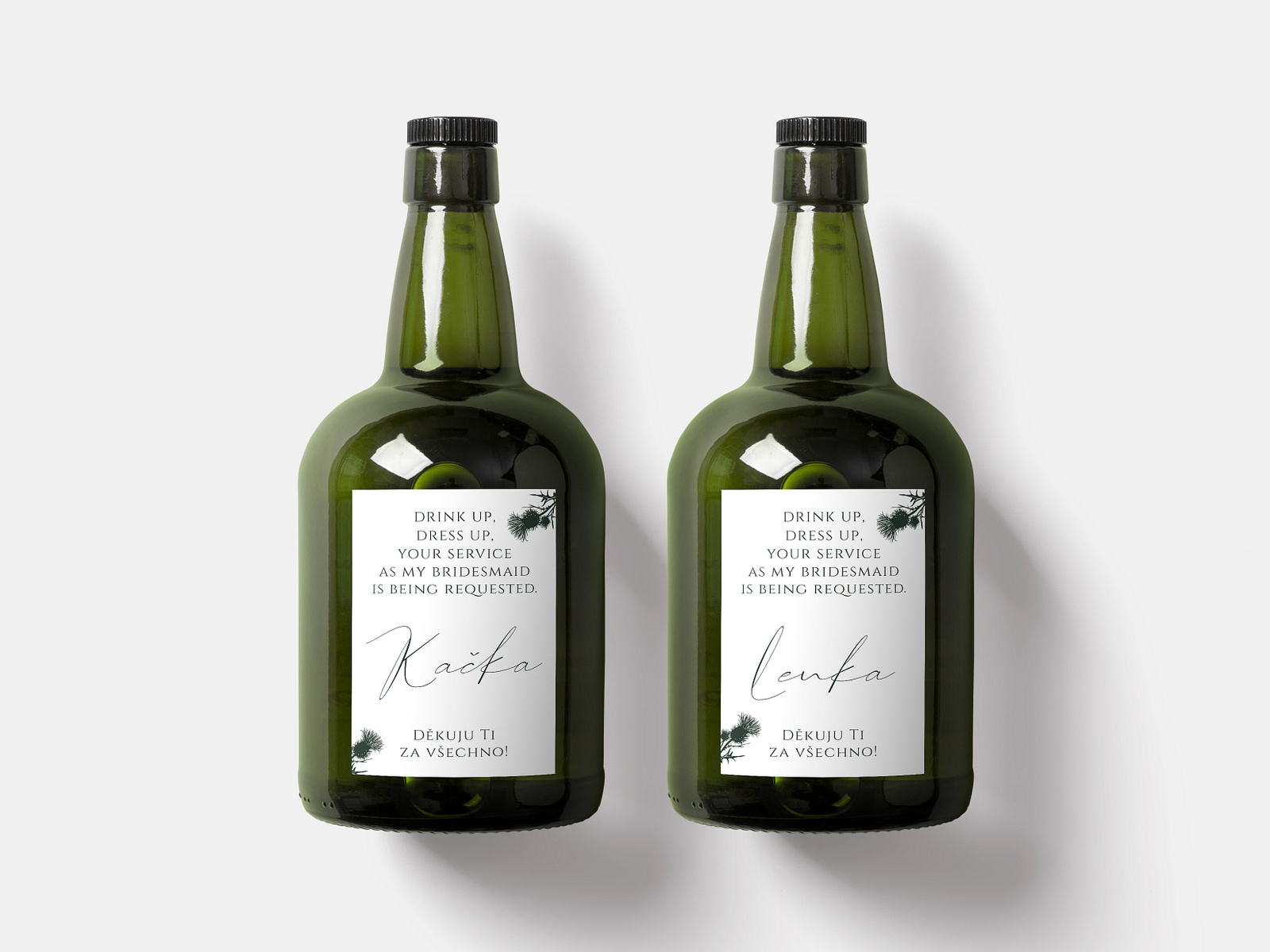 Personalized rum labels for bachelor party 🥂👰🏻‍♀️ by Barbora on Dribbble