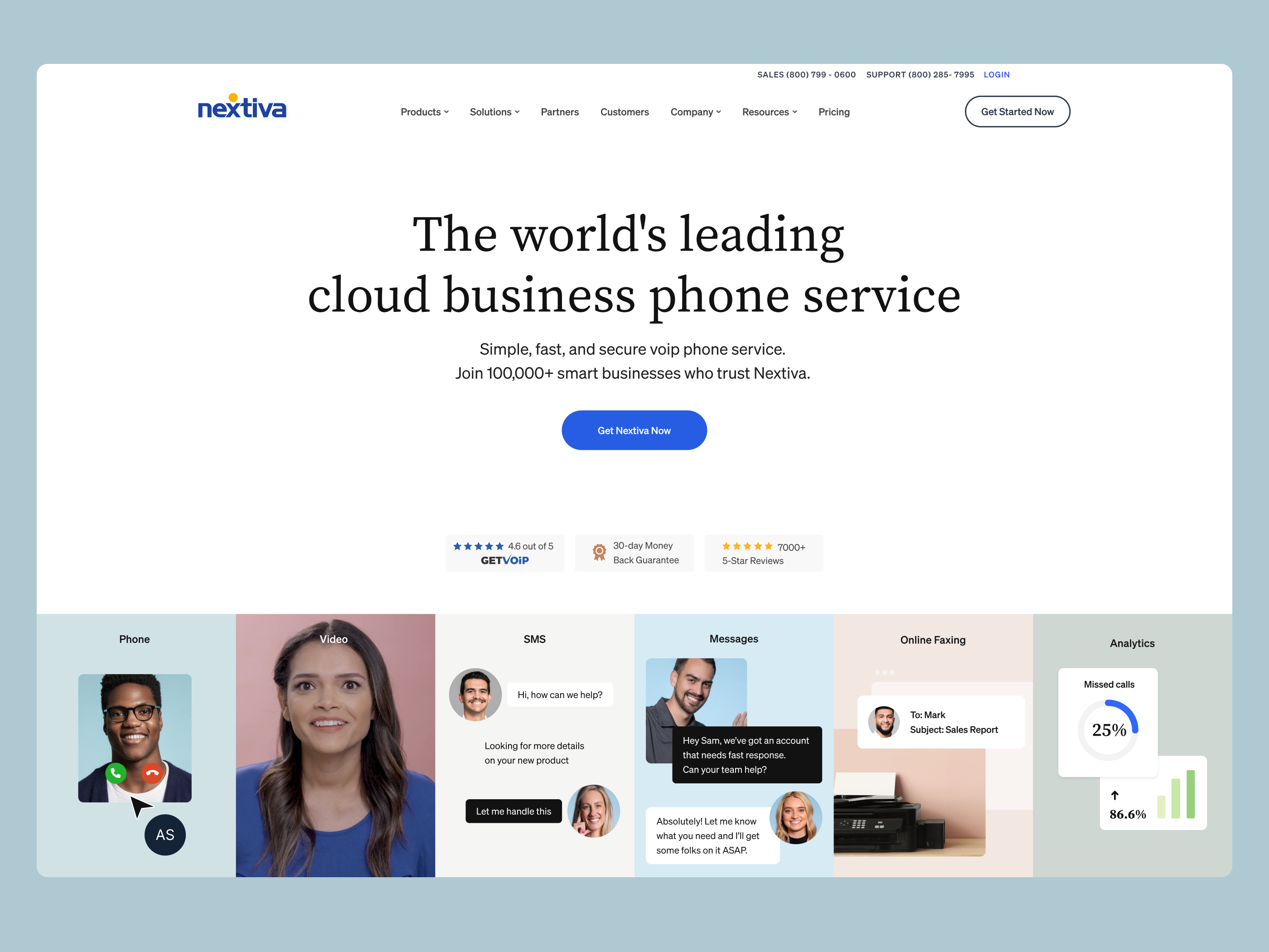 Nextiva website by Iza S on Dribbble