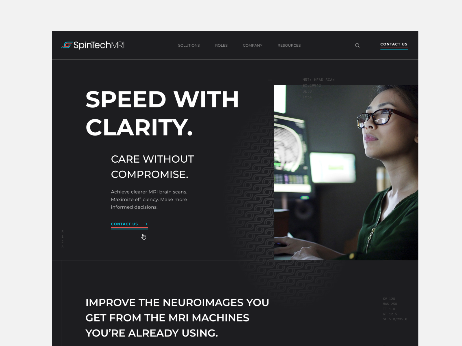 SpinTech MRI. Website redesign. by MariiaF on Dribbble