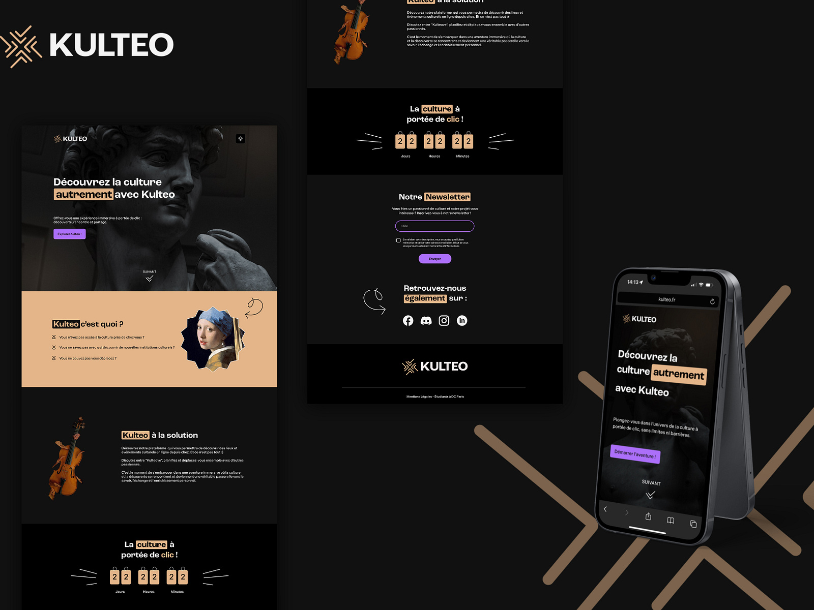 Kulteo, rendre la culture acessible by Muhammad Mahdee Bacar on Dribbble