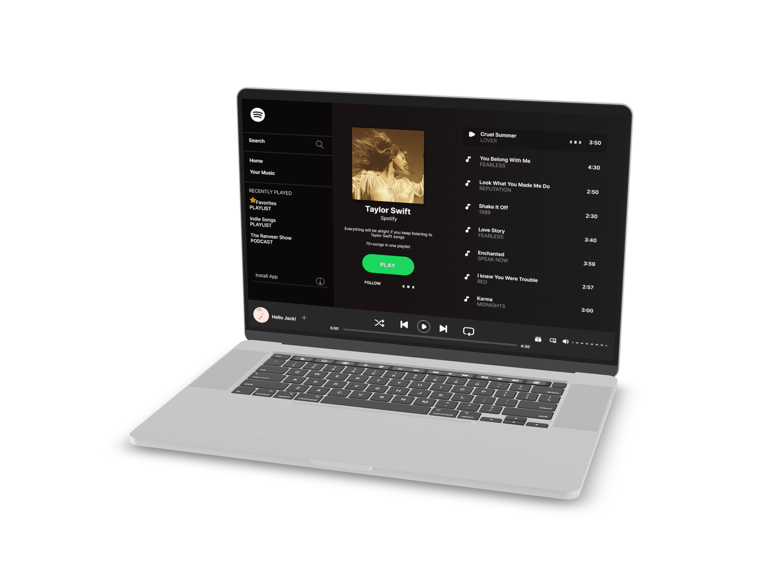 Cover Page| Apple products| Spotify App by Saba Ahmad Rizvi on Dribbble