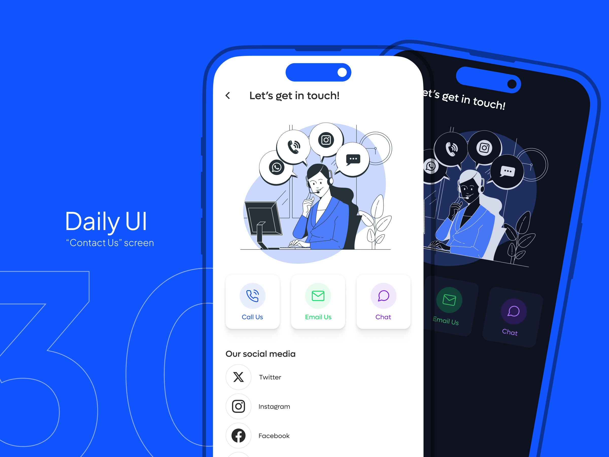 Daily UI #30 - Contact us screen by Veronica K on Dribbble