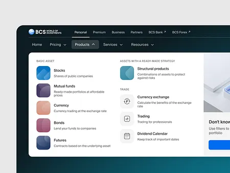 Menu UI designs, themes, templates and downloadable graphic elements on ...