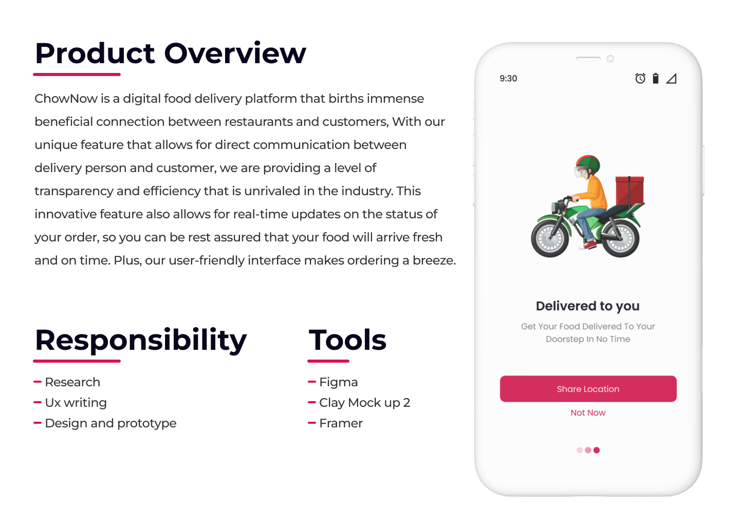 ChowNow food Delivery by Ekenze Precious Anurika on Dribbble