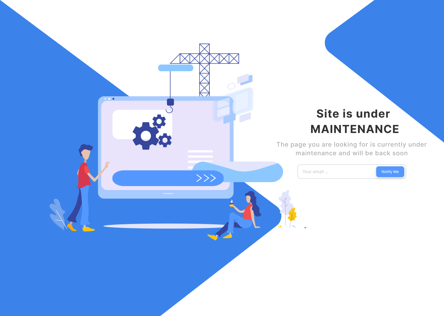 Site under maintenance by Shreya on Dribbble