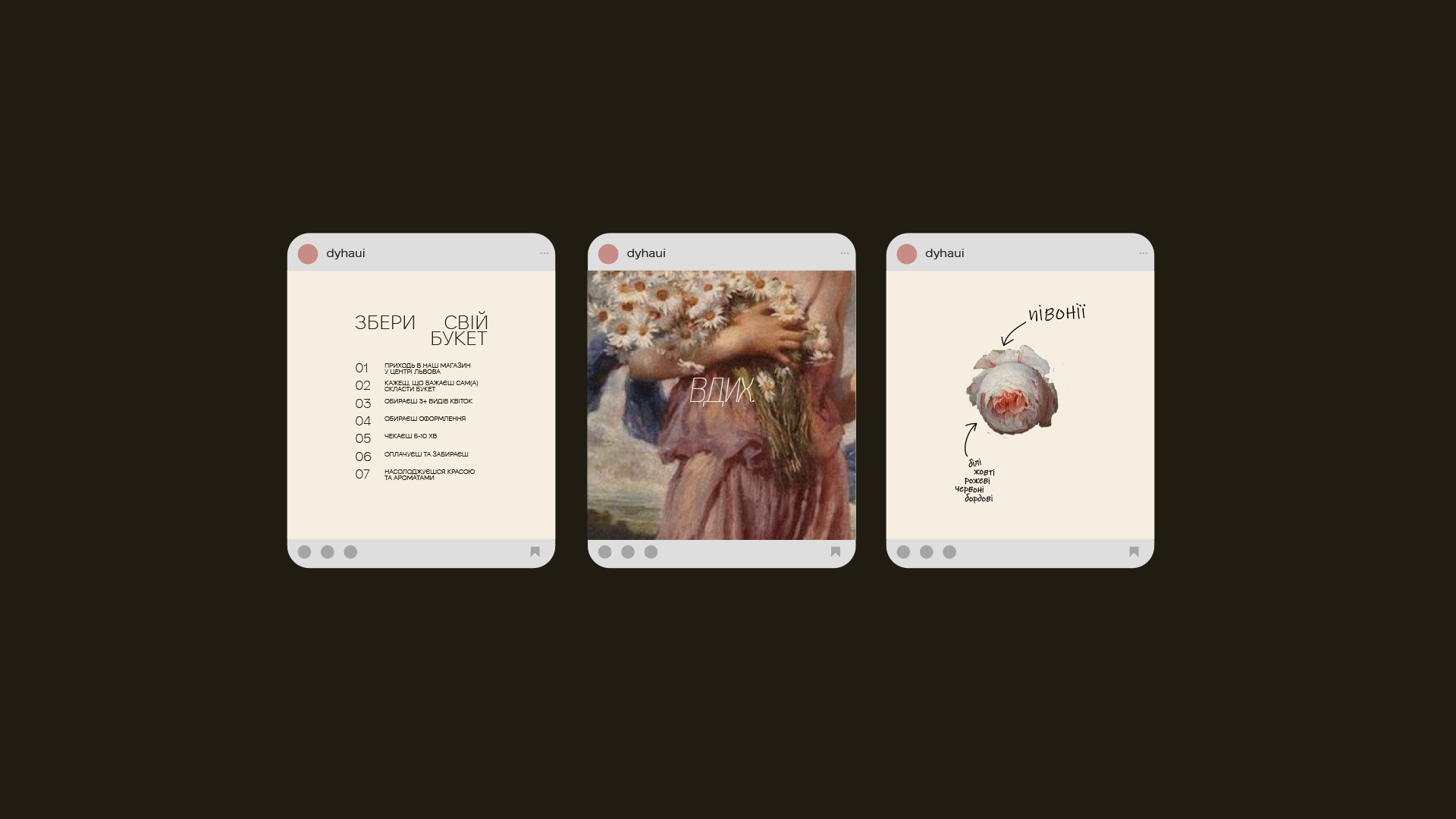 social media design for a flower shop by Sofia Shtyk on Dribbble