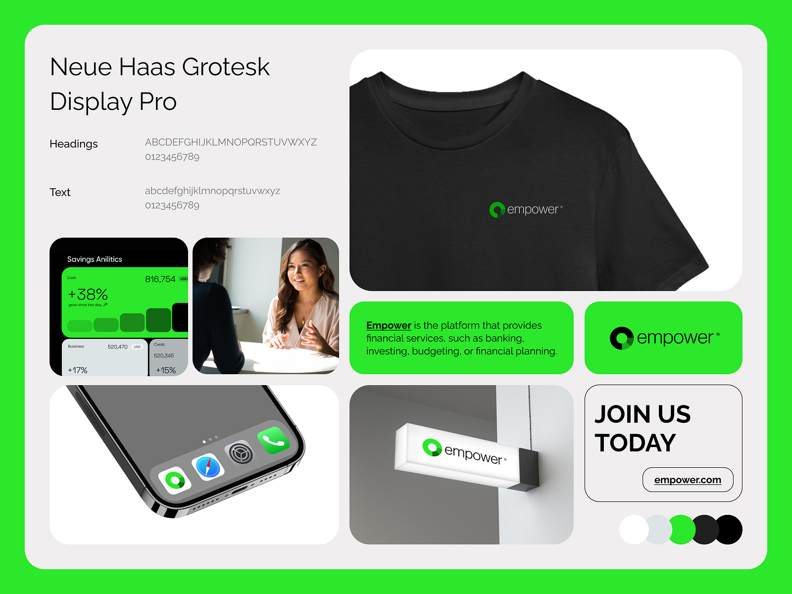 Empower Finance Service Management: logo design, visual identity by ...