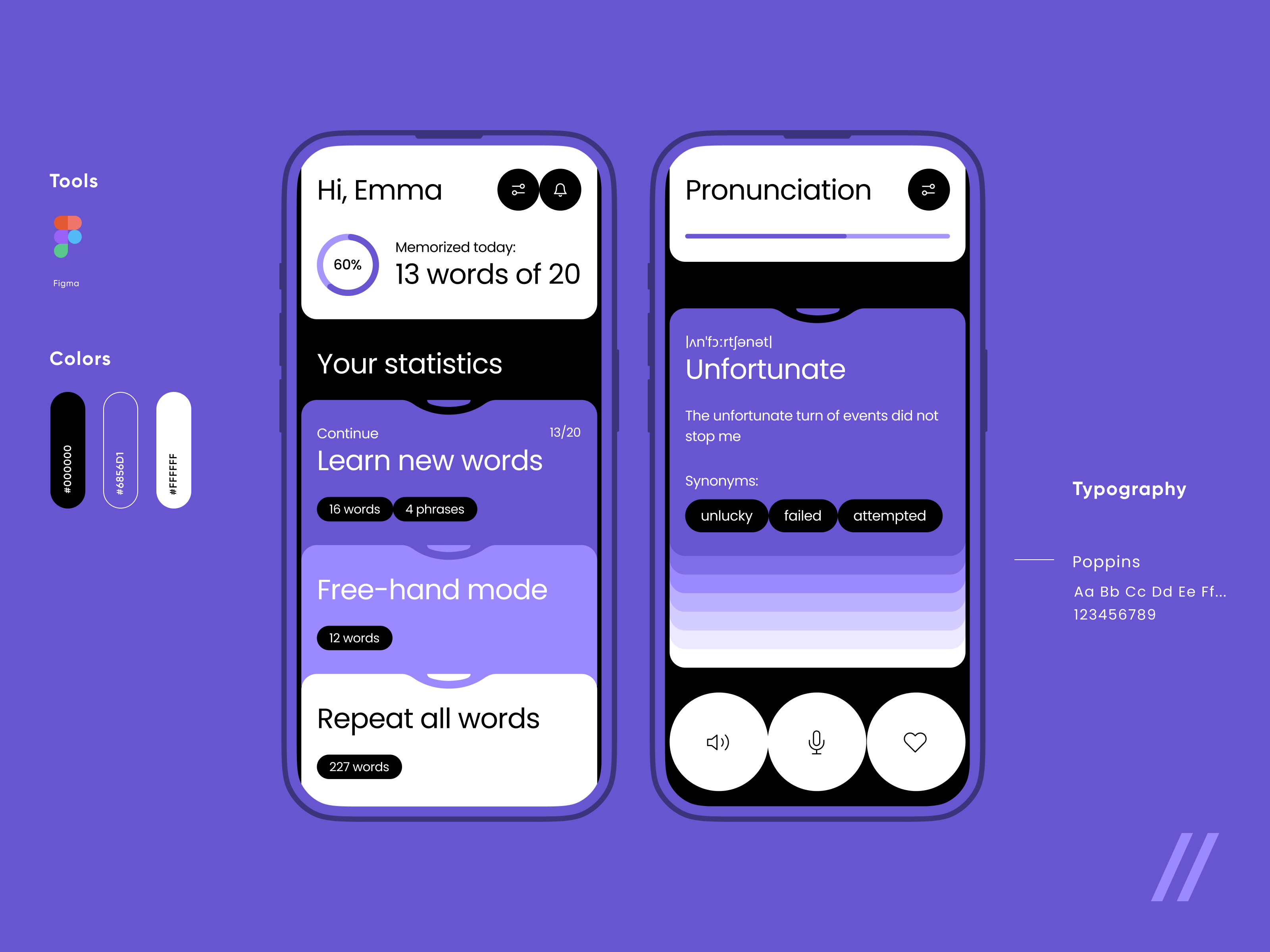 English Vocabulary Mobile iOS App by Purrweb Agency for Purrweb UI/UX ...