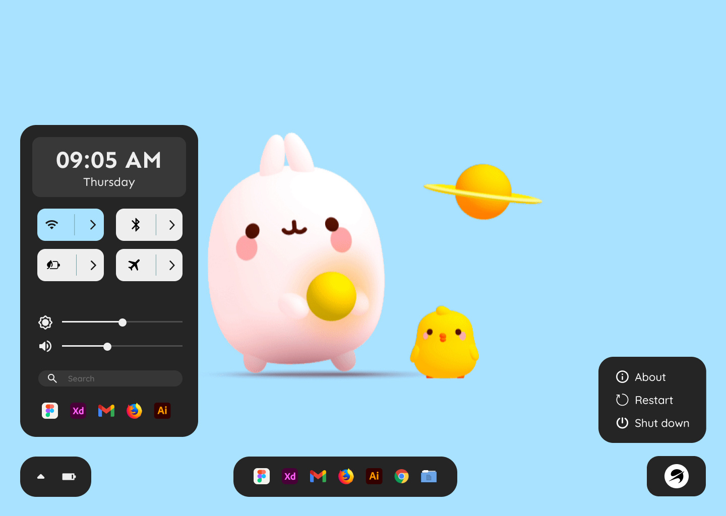 Operating system home page design by Mahalakshmi on Dribbble