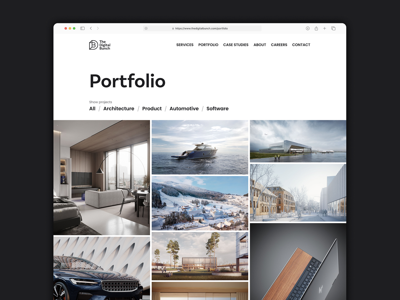 Digital Agency - Portfolio Page by The Digital Bunch on Dribbble