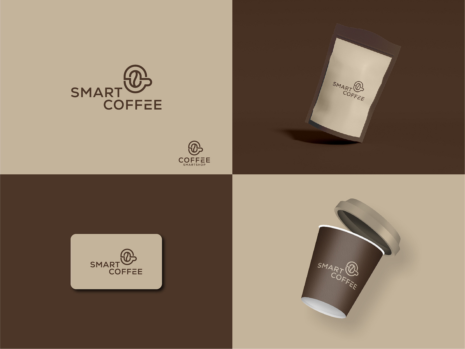 Coffee Bean Logo Design| Cafe Logo Design by Designer Nishad | Logo ...