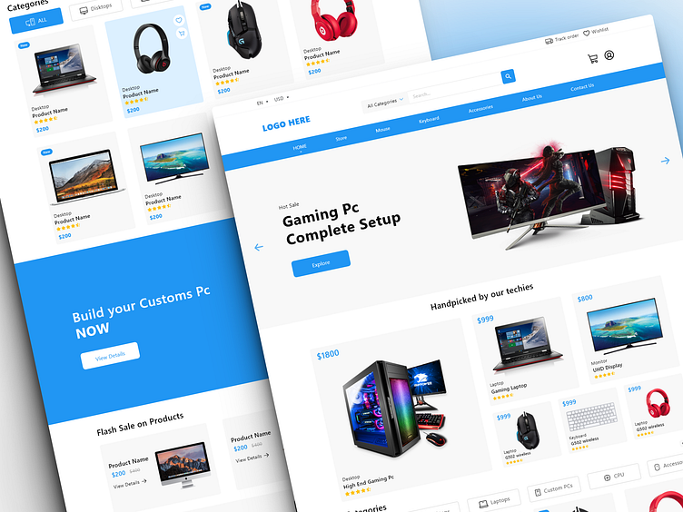 computer systems web UI design by Ihtisham ul Haq on Dribbble