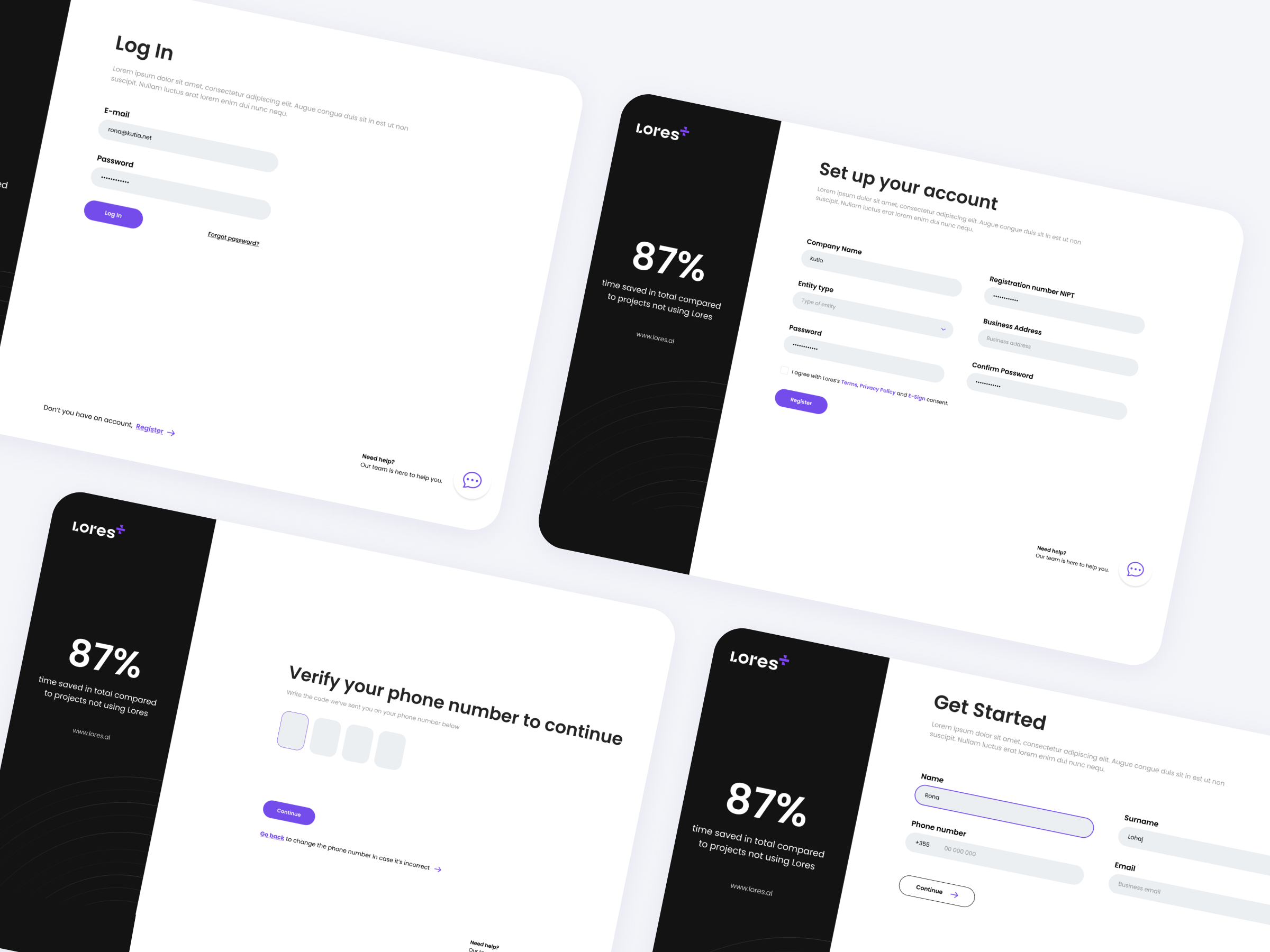 Lores + UI Design by Rona Lohaj on Dribbble