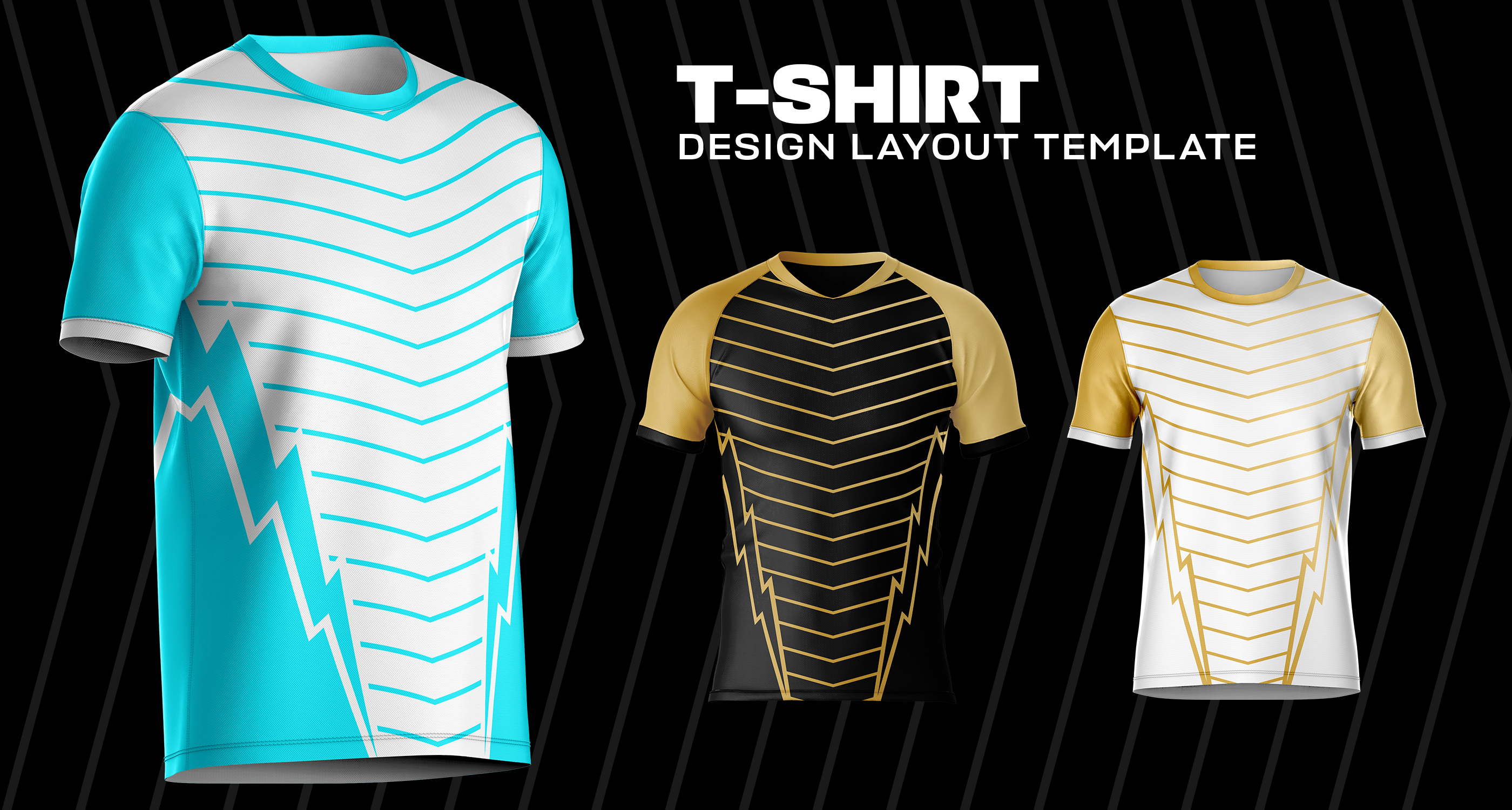 LIGHTNING JERSEY TEMPLATE DESIGN by Ilham Mubarok (Iham) on Dribbble