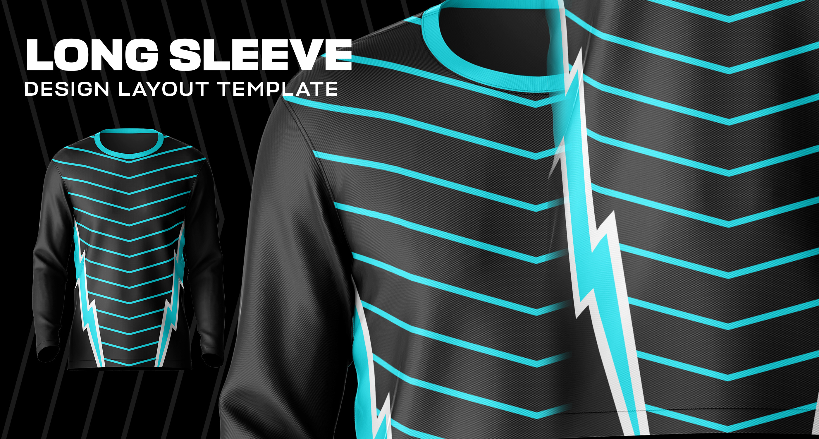 LIGHTNING JERSEY TEMPLATE DESIGN by Ilham Mubarok (Iham) on Dribbble