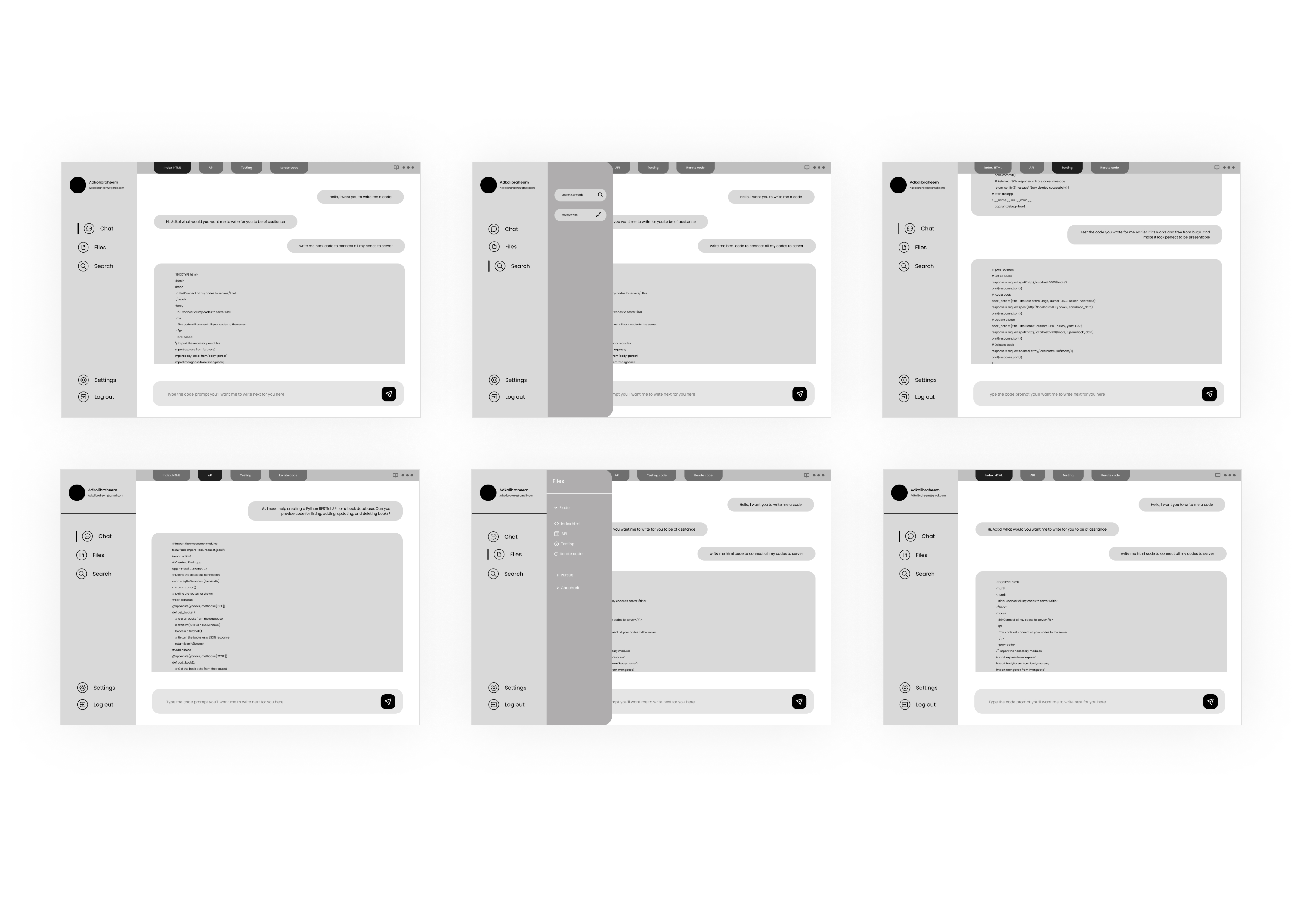AI Web-Application Wireframe by Adkol Ibraheem on Dribbble
