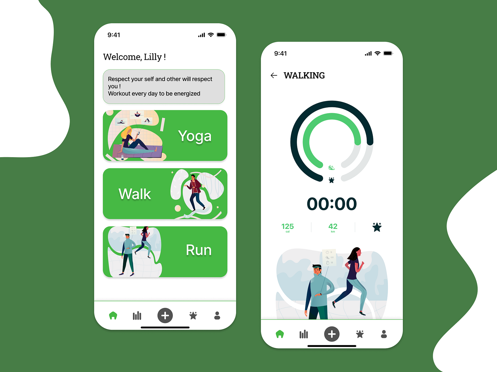 Workout Tracker by Zarina on Dribbble