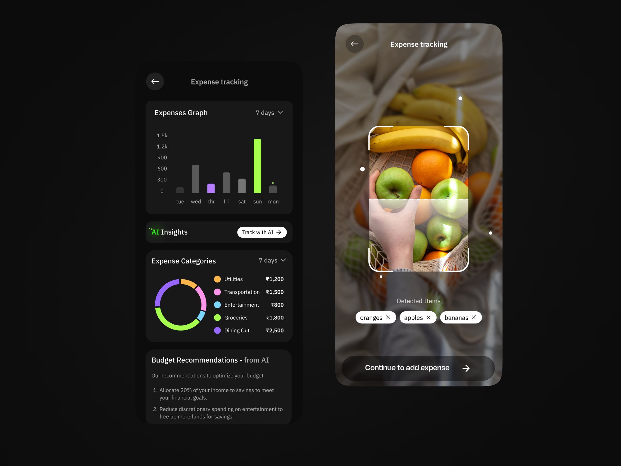Expense Tracking App - UI UX by Piyush Kalyan on Dribbble