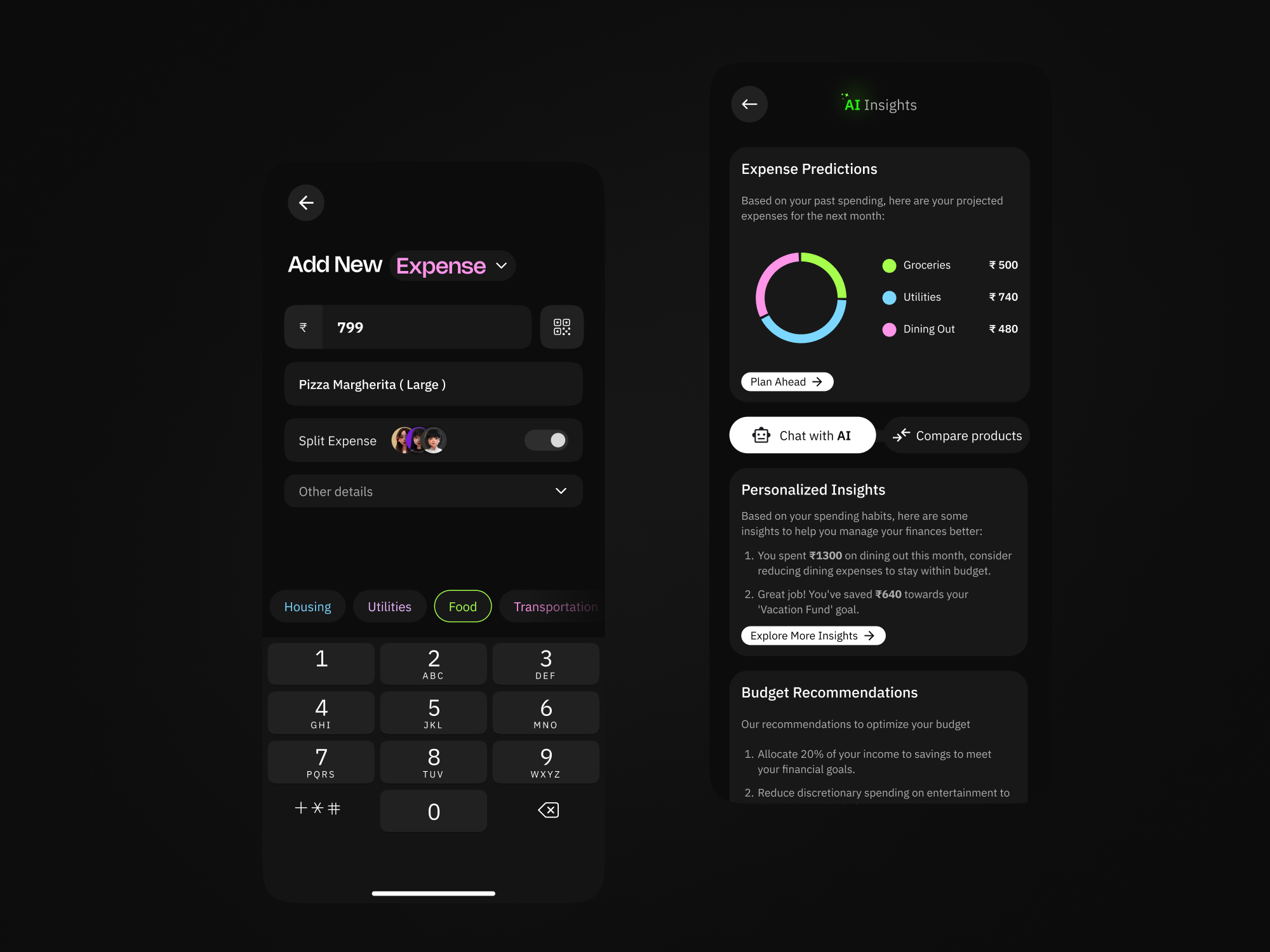 Expense Tracking App - UI UX by Piyush Kalyan on Dribbble