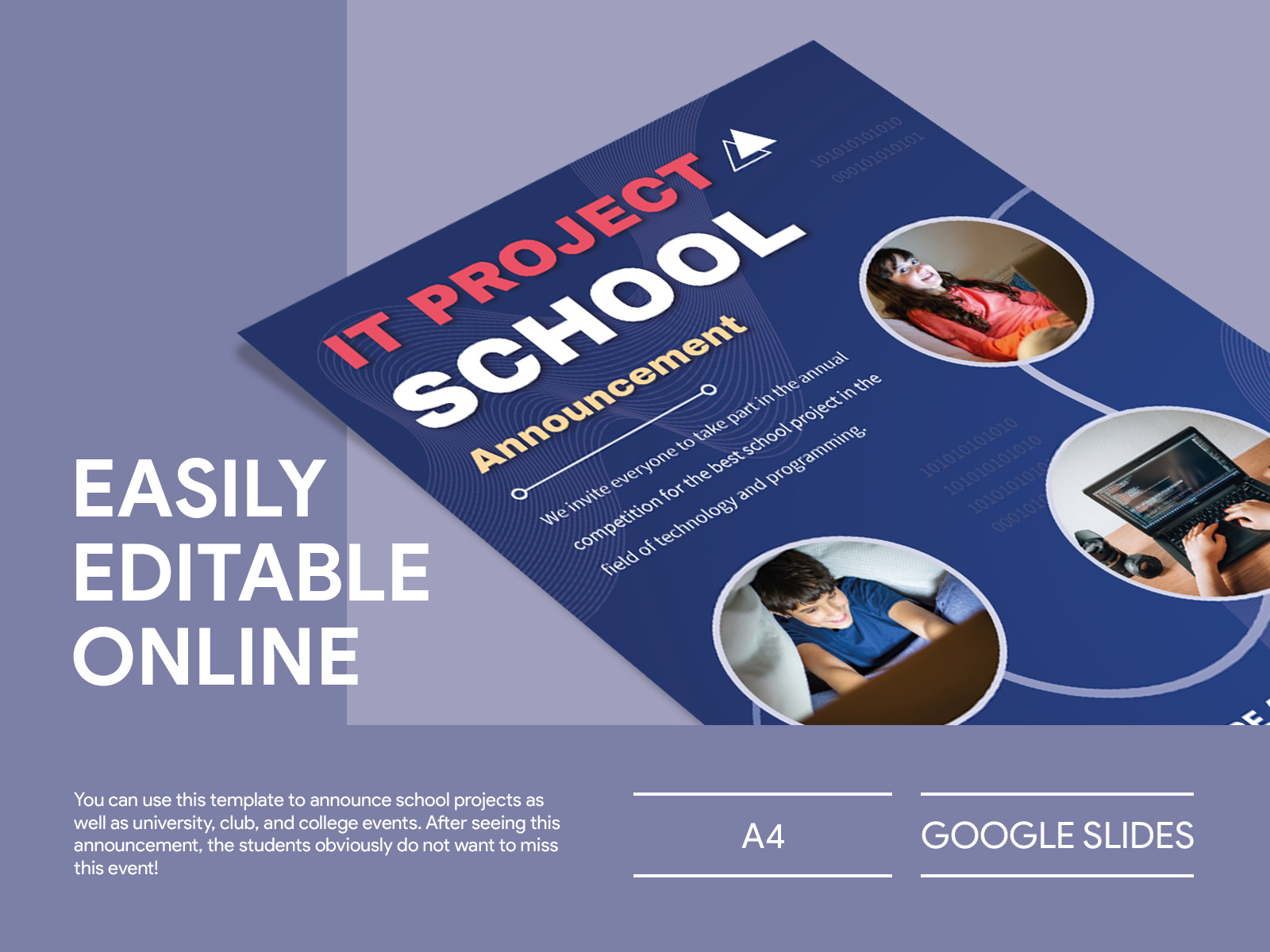 IT Project School Announcement Free Google Docs Template by Gdoc on ...