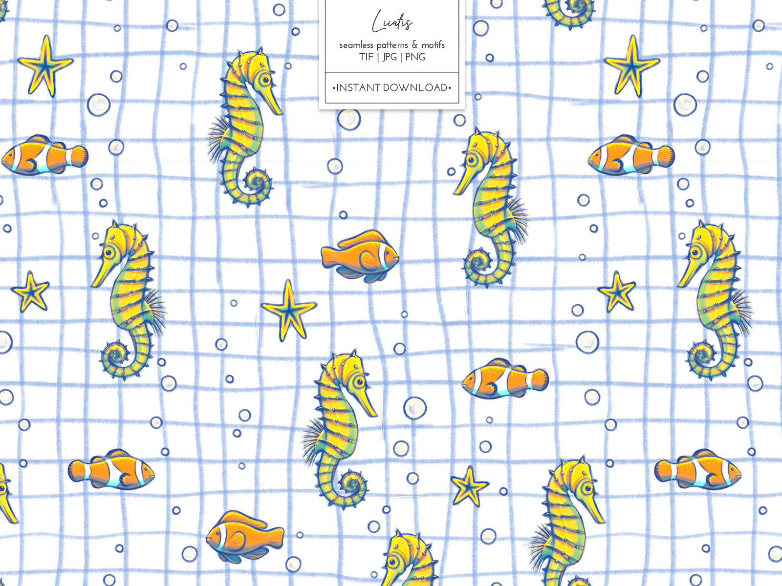 OCEAN - patterns & motifs by Nataliia Fisenko on Dribbble