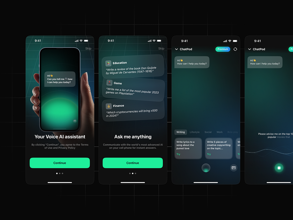 AI Chat by Dmitry Starikov on Dribbble