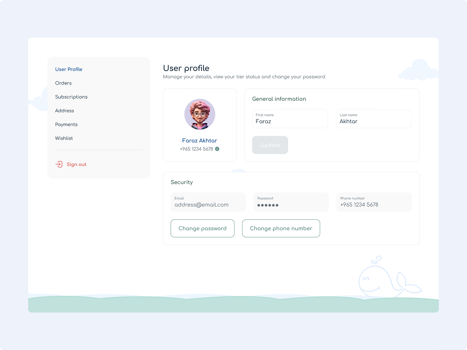 User Profile UI by Faraz Akhtar: Product & UI/UX Designer on Dribbble