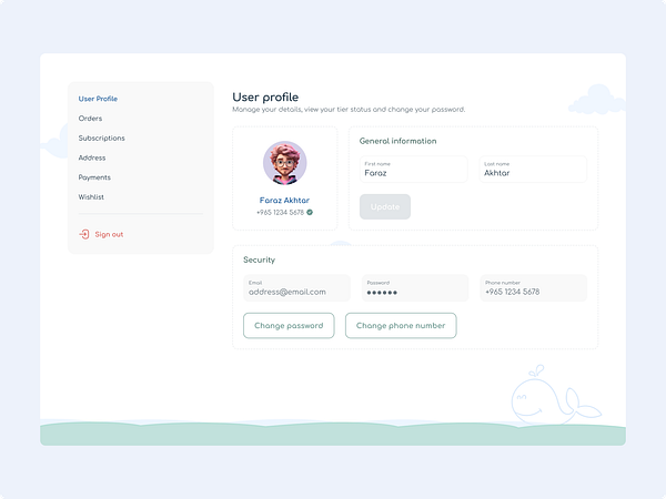 User Profile UI by Faraz Akhtar: Product & UI/UX Designer on Dribbble