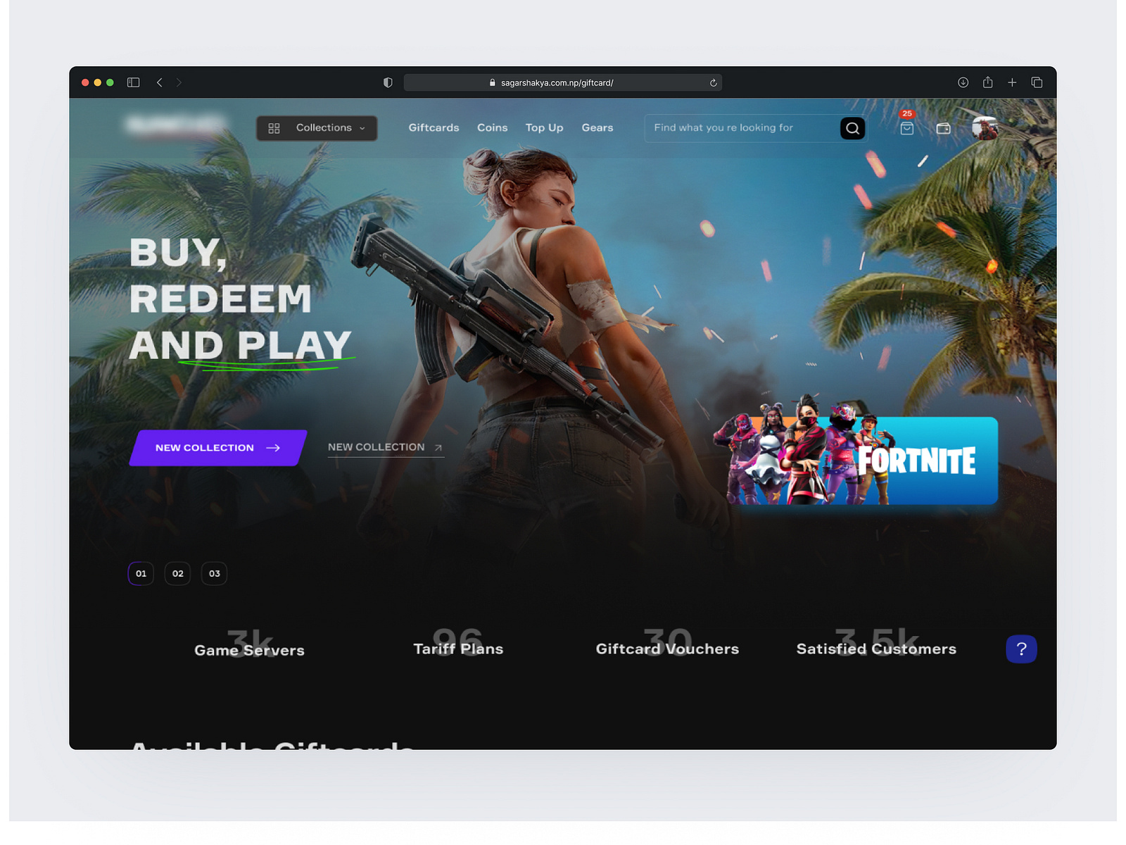 Online Gift card UI design (Light/Dark theme) by Sagar Shakya on Dribbble