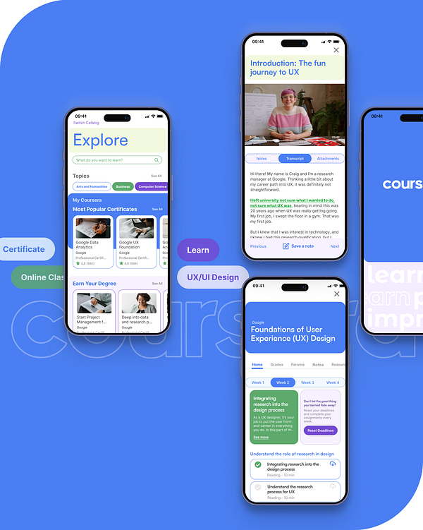 Coursera Redesign App by Quynh Vo on Dribbble
