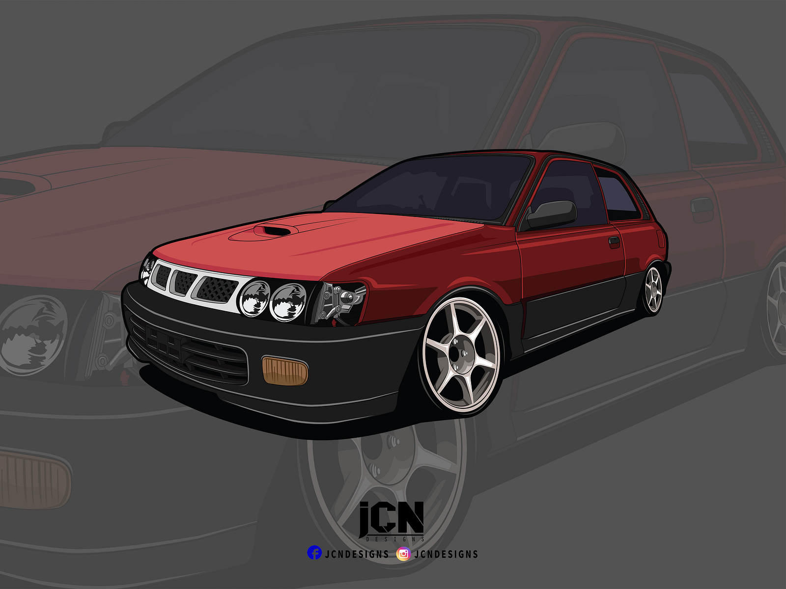 Toyota Starlet by Jaysen de Luna on Dribbble