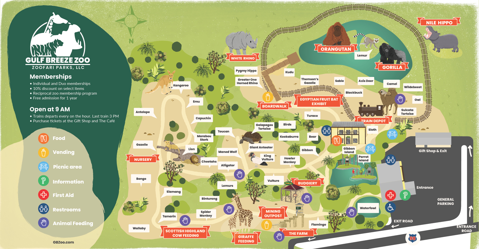 Zoo Map Illustrations by Danielle Swick on Dribbble