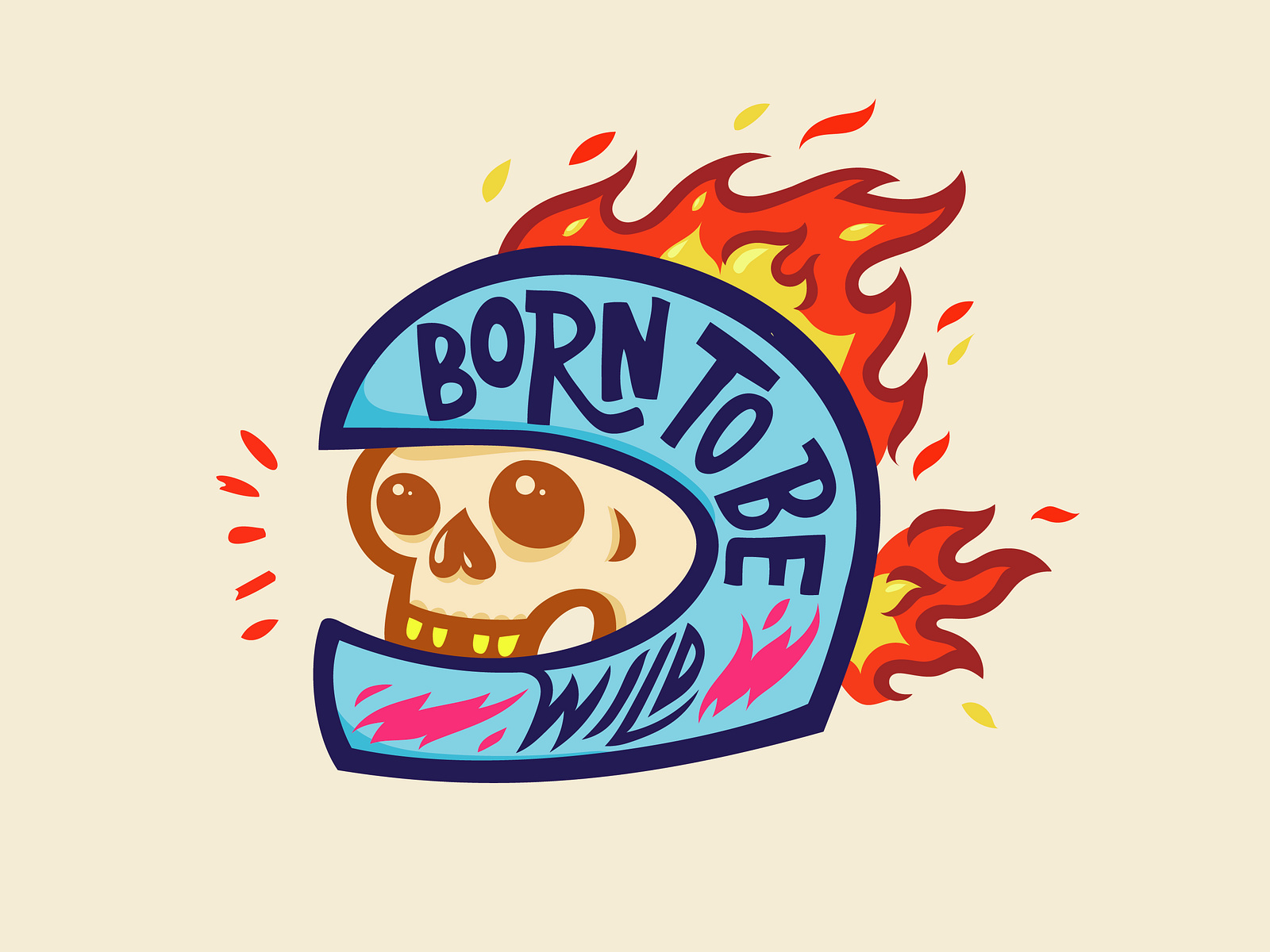 Colored born to be wild by Jonathan Cuenca on Dribbble