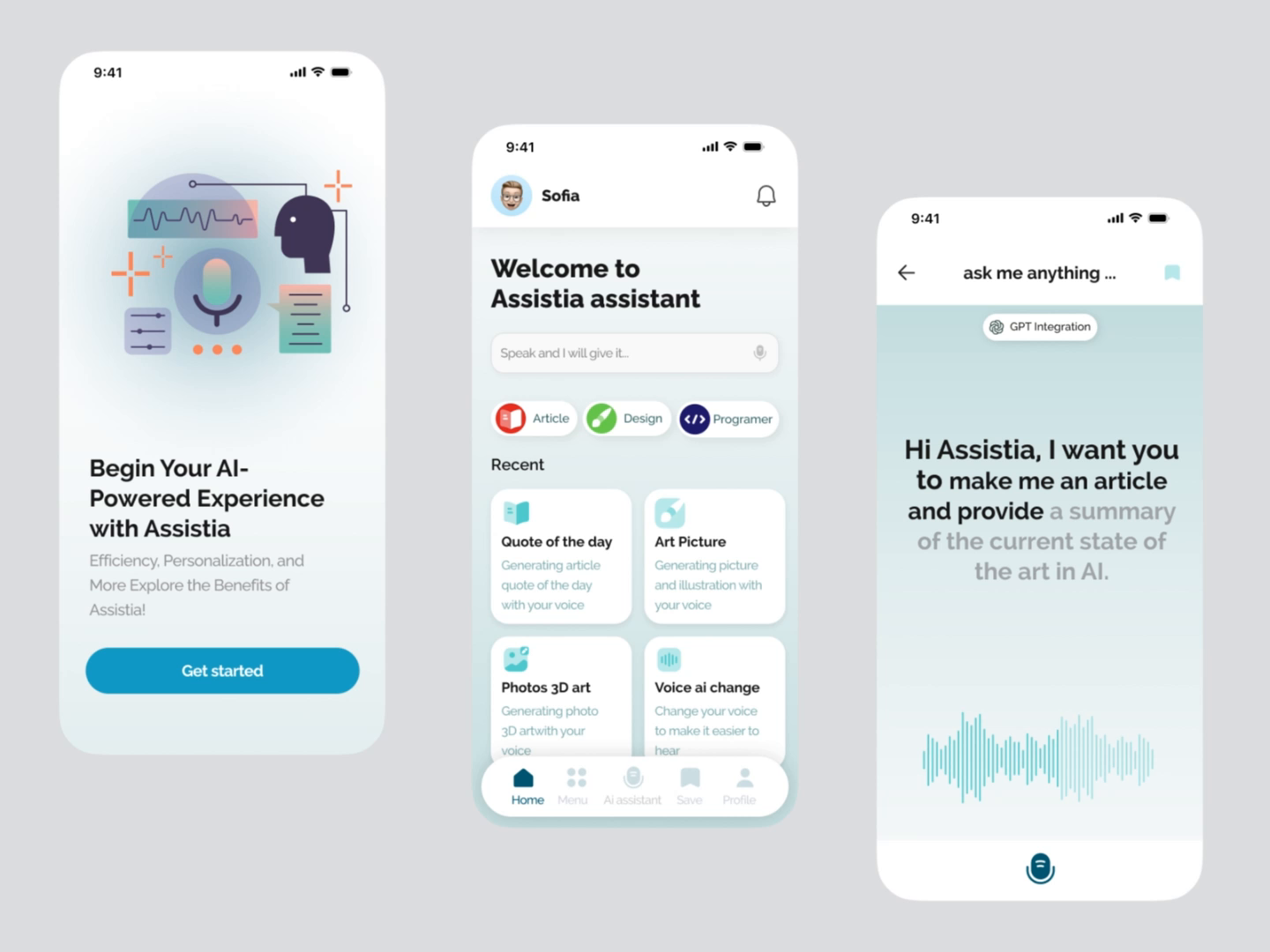 Assis Ai-assisant App Animation by Andriansyah on Dribbble