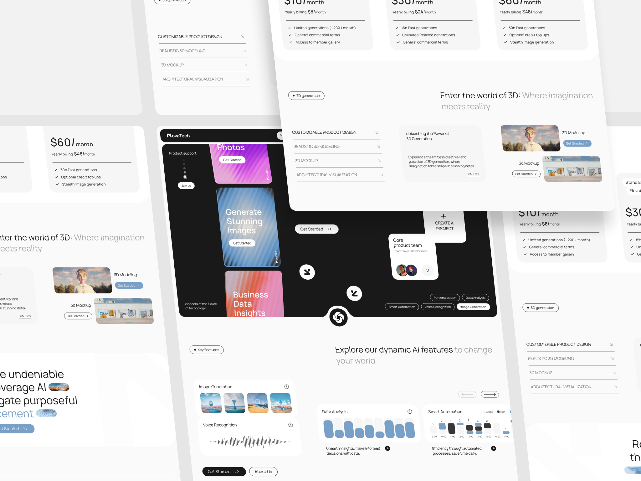 AI Powered Data Automation Platform by Awsmd on Dribbble