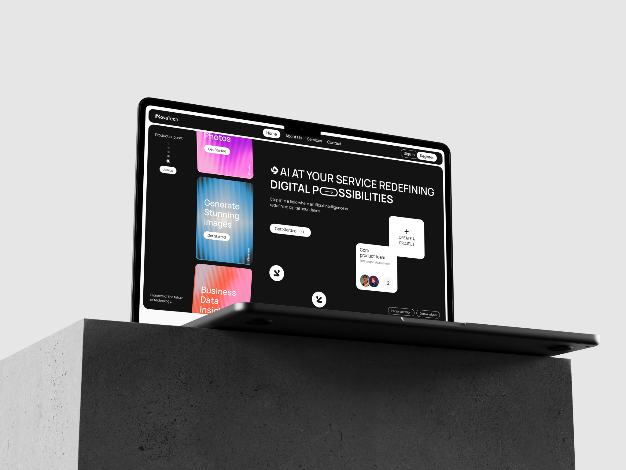 AI Powered Data Automation Platform by Awsmd on Dribbble