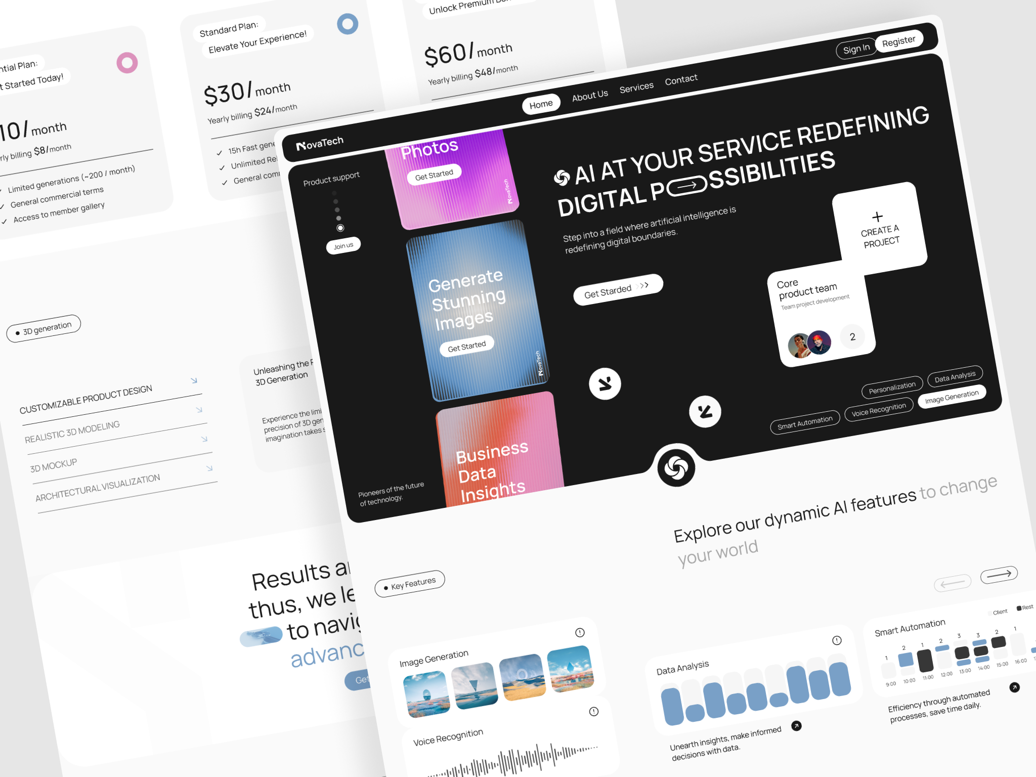 AI Powered Data Automation Platform by Awsmd on Dribbble