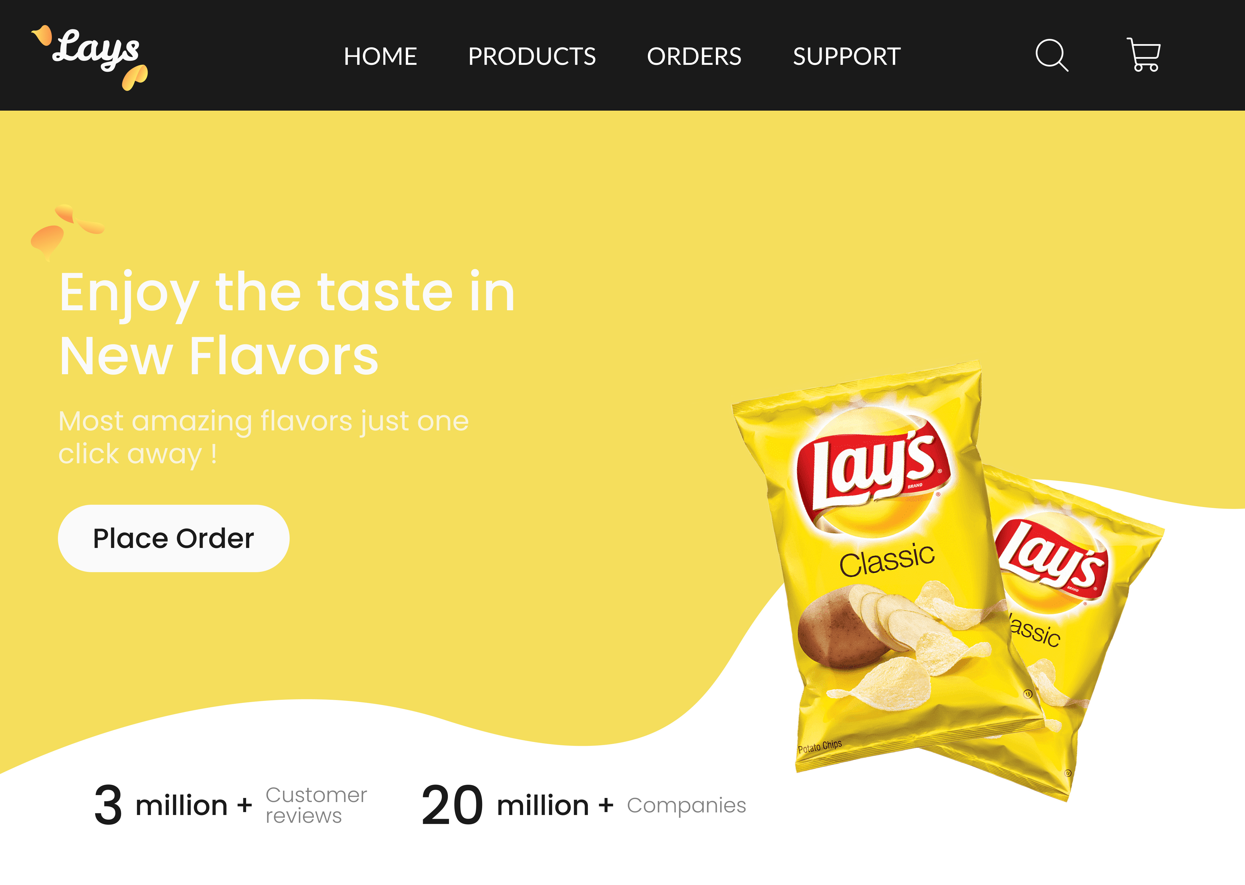 Lays Landing Page : Slide Animation by Gauri Sawant on Dribbble