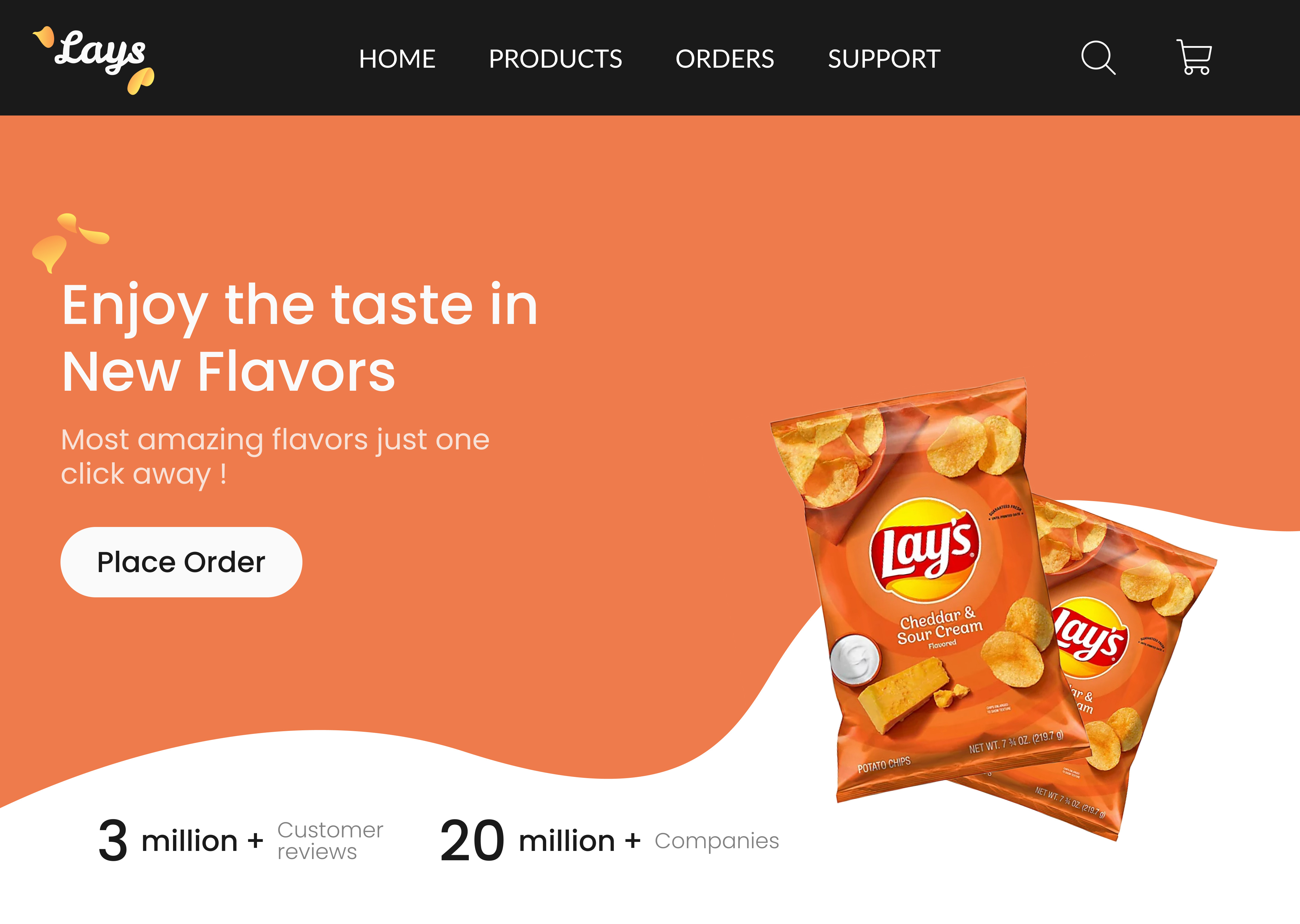 Lays Landing Page : Slide Animation by Gauri Sawant on Dribbble