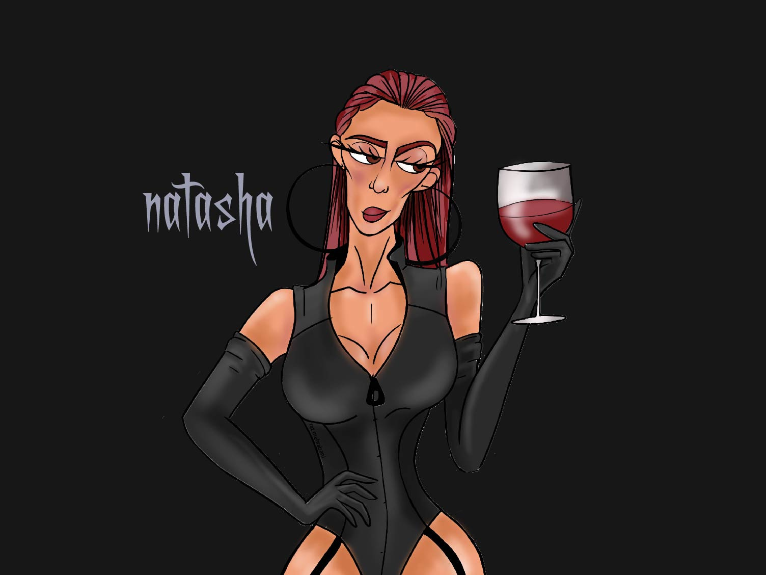 Designing Natasha character by Rosie Mehrabani on Dribbble