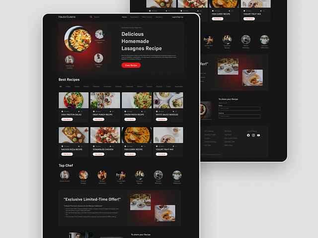 Recipe Website designs, themes, templates and downloadable graphic ...