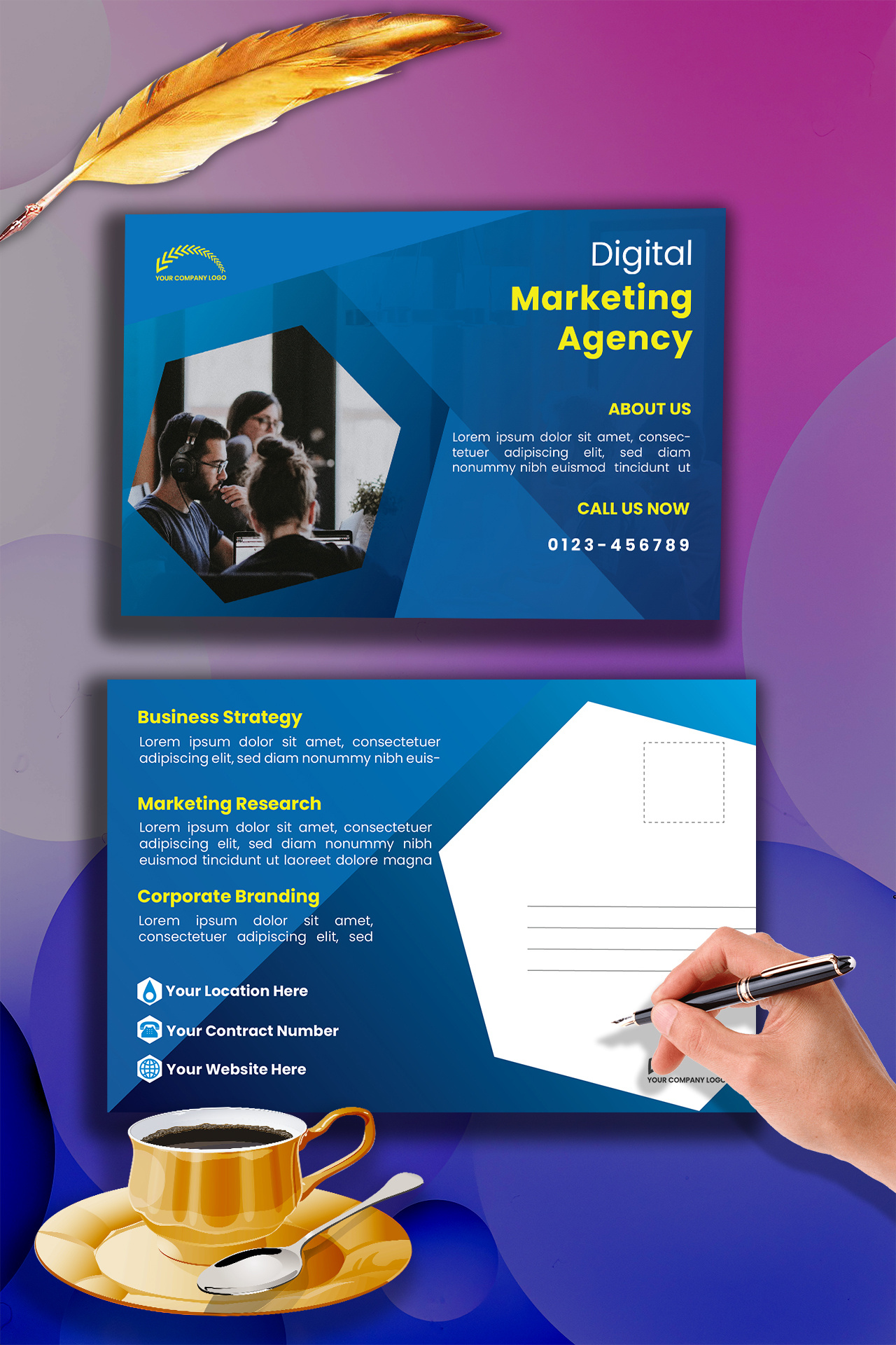Posts Card Design Ideas designs, themes, templates and downloadable ...