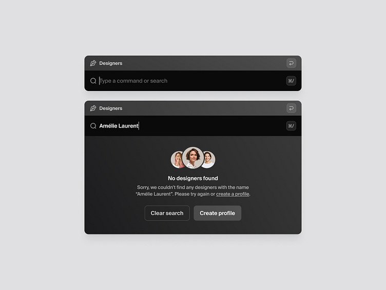 Command+K search menu — Untitled UI by Jordan Hughes® on Dribbble