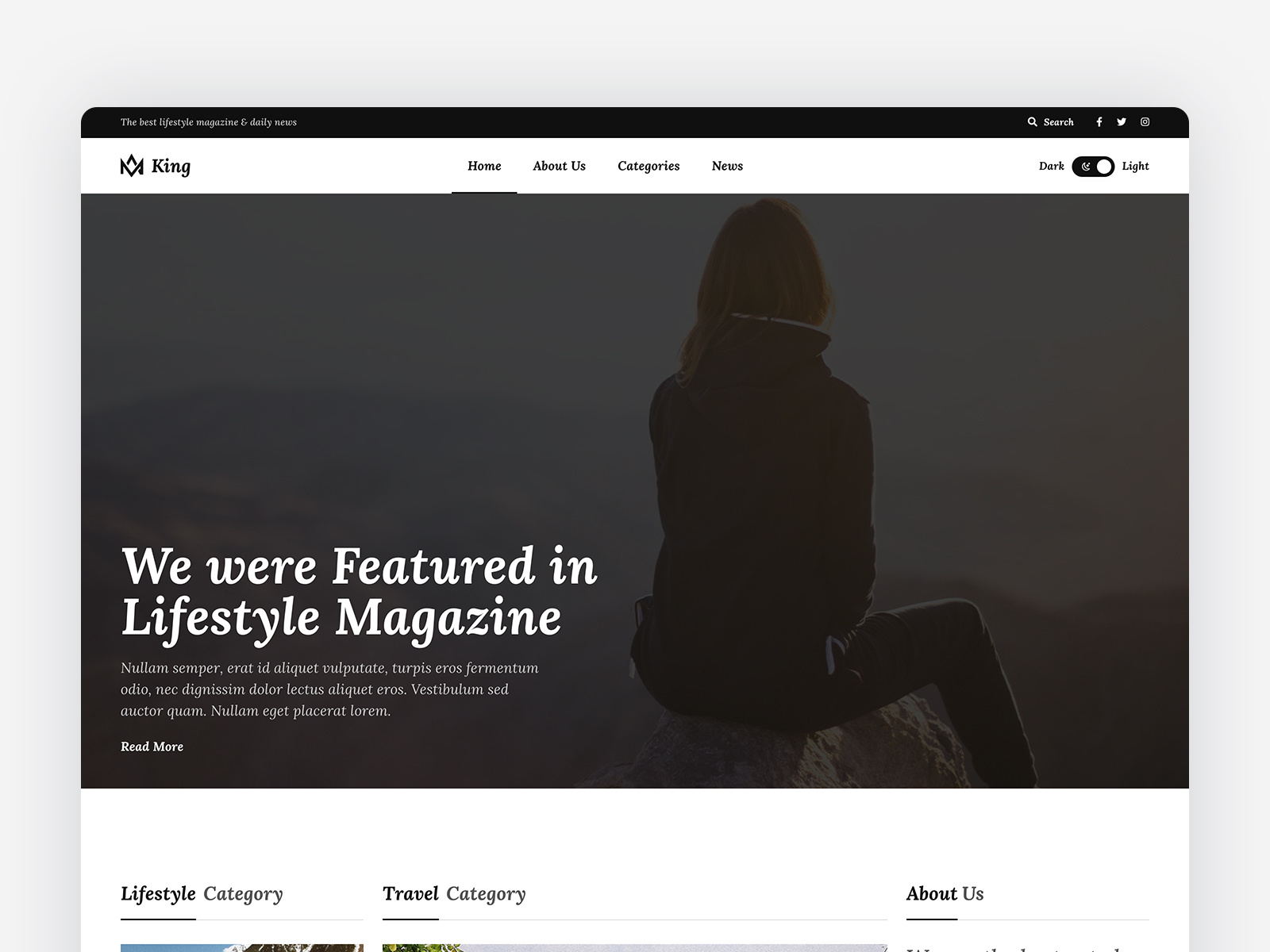 King Magazine by Csaba on Dribbble