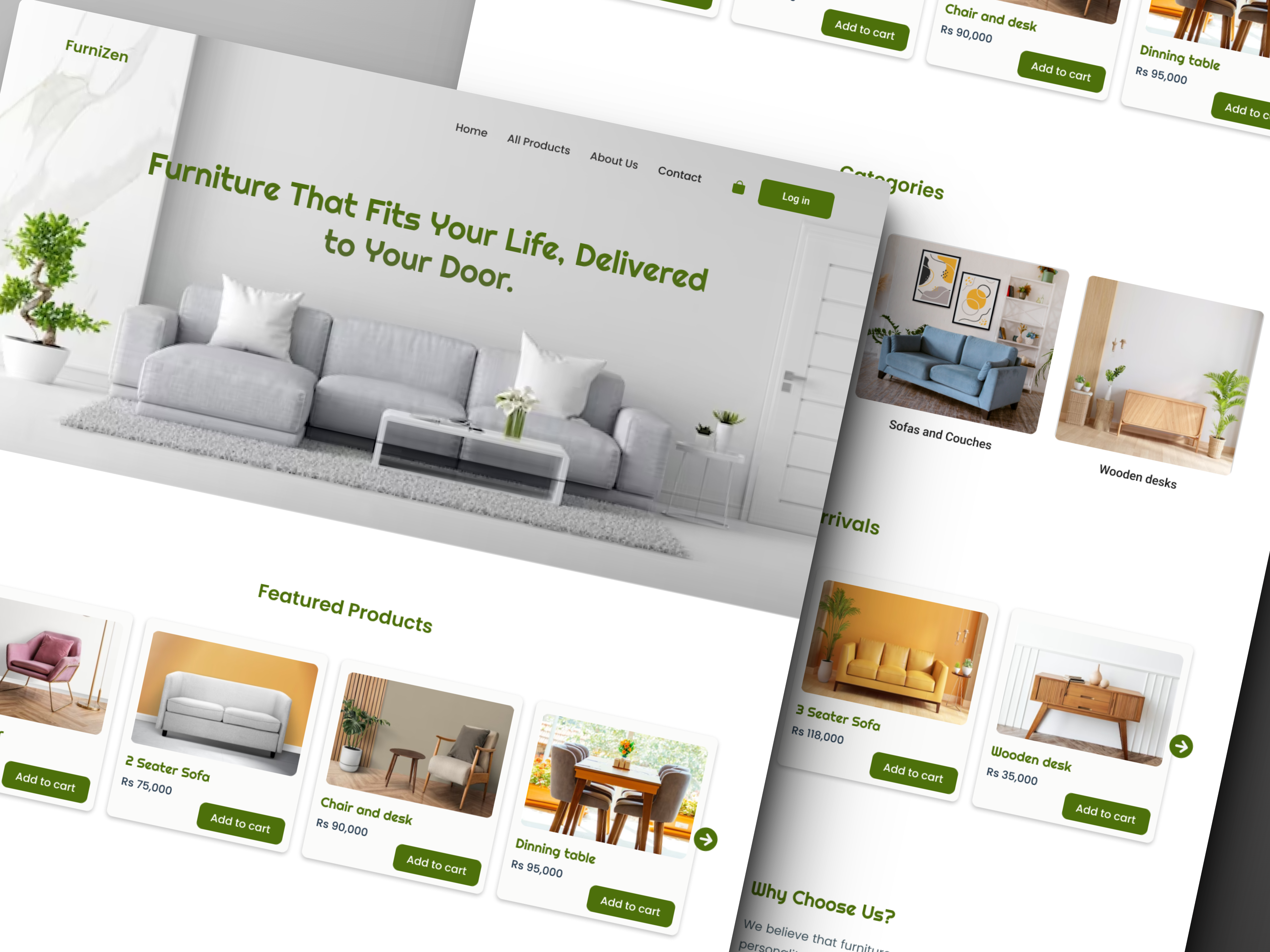 Furnirure Ecommerce Website designs, themes, templates and downloadable ...