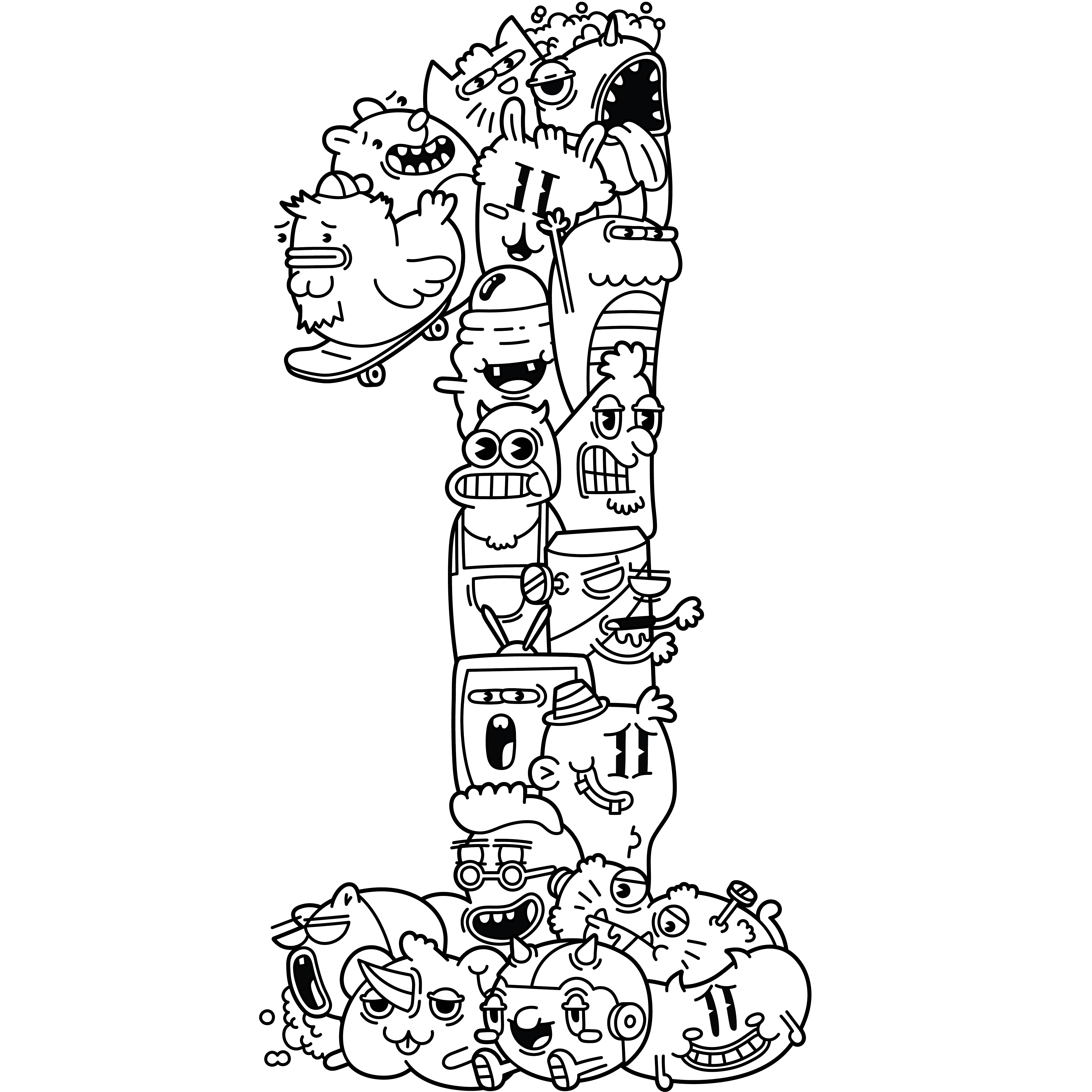 One doodles by Rifal Diansyah Nurachman on Dribbble