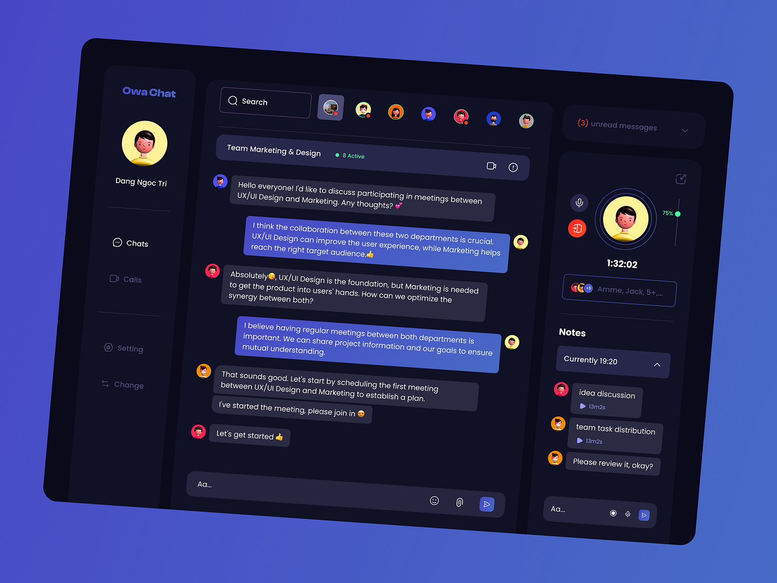 Messaging App Ui Design By Dang Ngoc Tri On Dribbble
