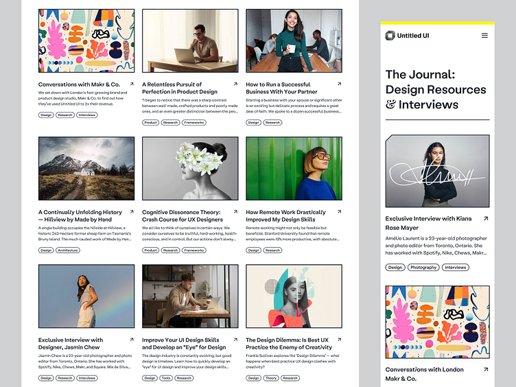 Blog home page — Untitled UI by Jordan Hughes® on Dribbble