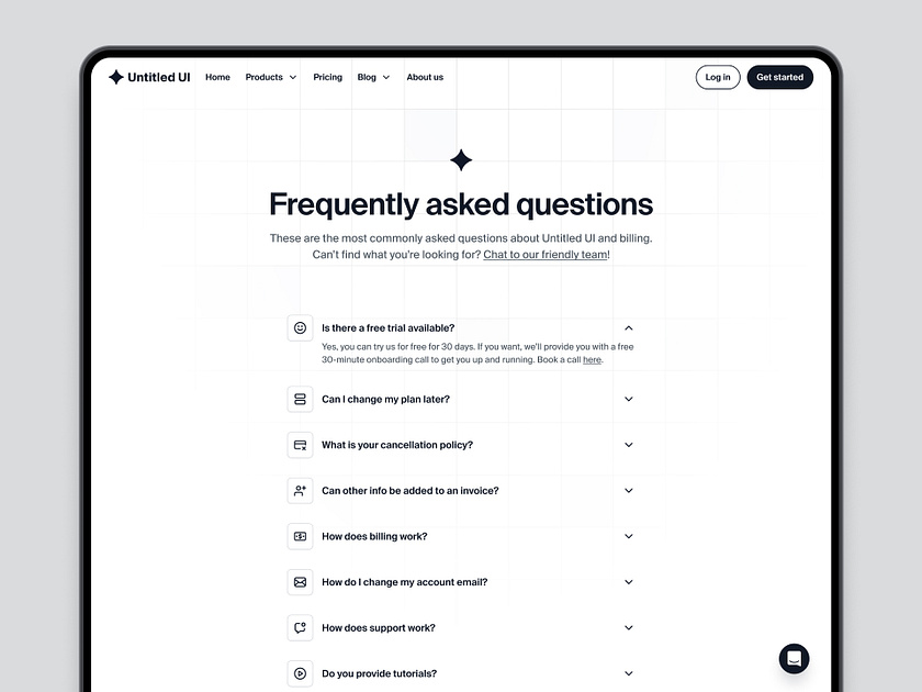 Browse thousands of Faq UI images for design inspiration | Dribbble